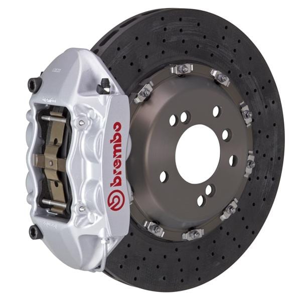 Brembo GT CCM-R Systems 360x28 CCM-R 4-Piston Silver Drilled Rear | 2P9 ...