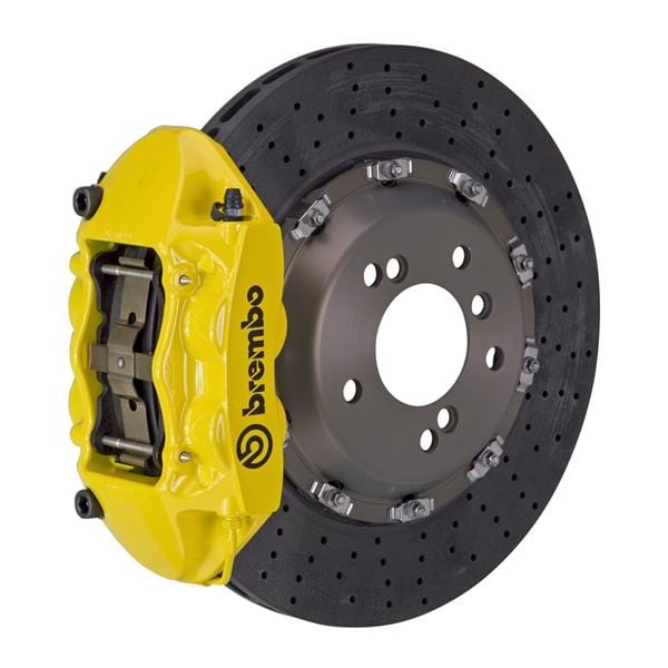Brembo GT CCM-R Systems 360x28 CCM-R 4-Piston Yellow Drilled Rear | 2P9 ...