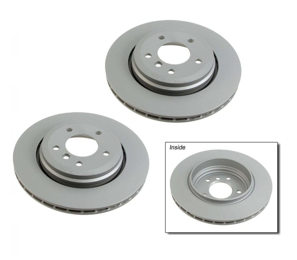 Zimmerman Rear Brake Rotor Kit (320x22) - BMW E46 323Ci 323i 325Ci 325i ...