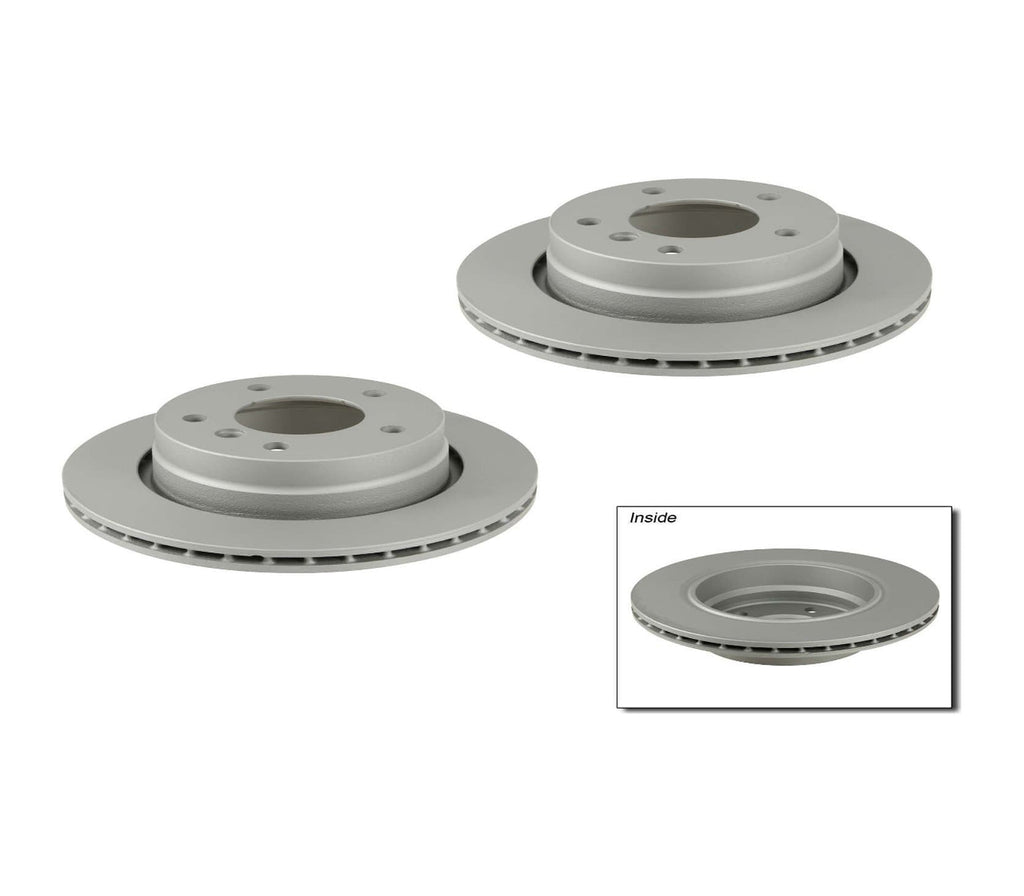 Zimmerman Rear Brake Rotor Kit - BMW E36 323ic 328ic / E46 323Ci 323i ...