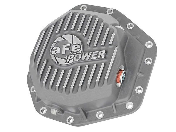 aFe Power Street Ser Rear Diff Cover Raw w/Mach Fin 2017 Ford Diesel ...