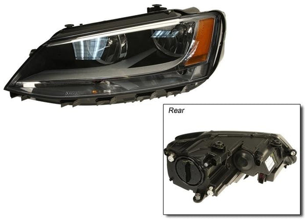 Hella Left Headlight Assembly OE Halogen | Mk6 Jetta | 5C7941005 ...