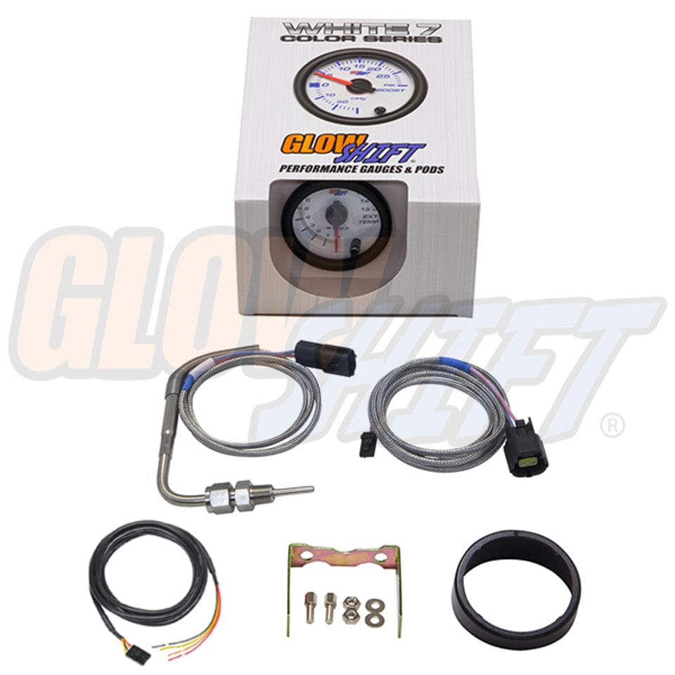 GlowShift Gauges White 7 Color 1500° F Exhaust Gas Temperature Gauge ...