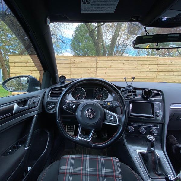 CJM Industries Right Center vent MK7/7.5 GTI & Golf R Single Gauge Pod ...