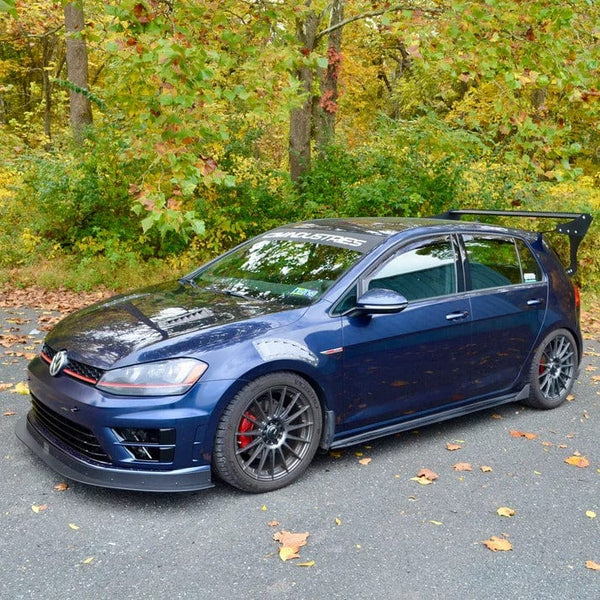 CJM Industries - MK7 Golf R Chassis mounted splitter w/ Air Dam V2 ...