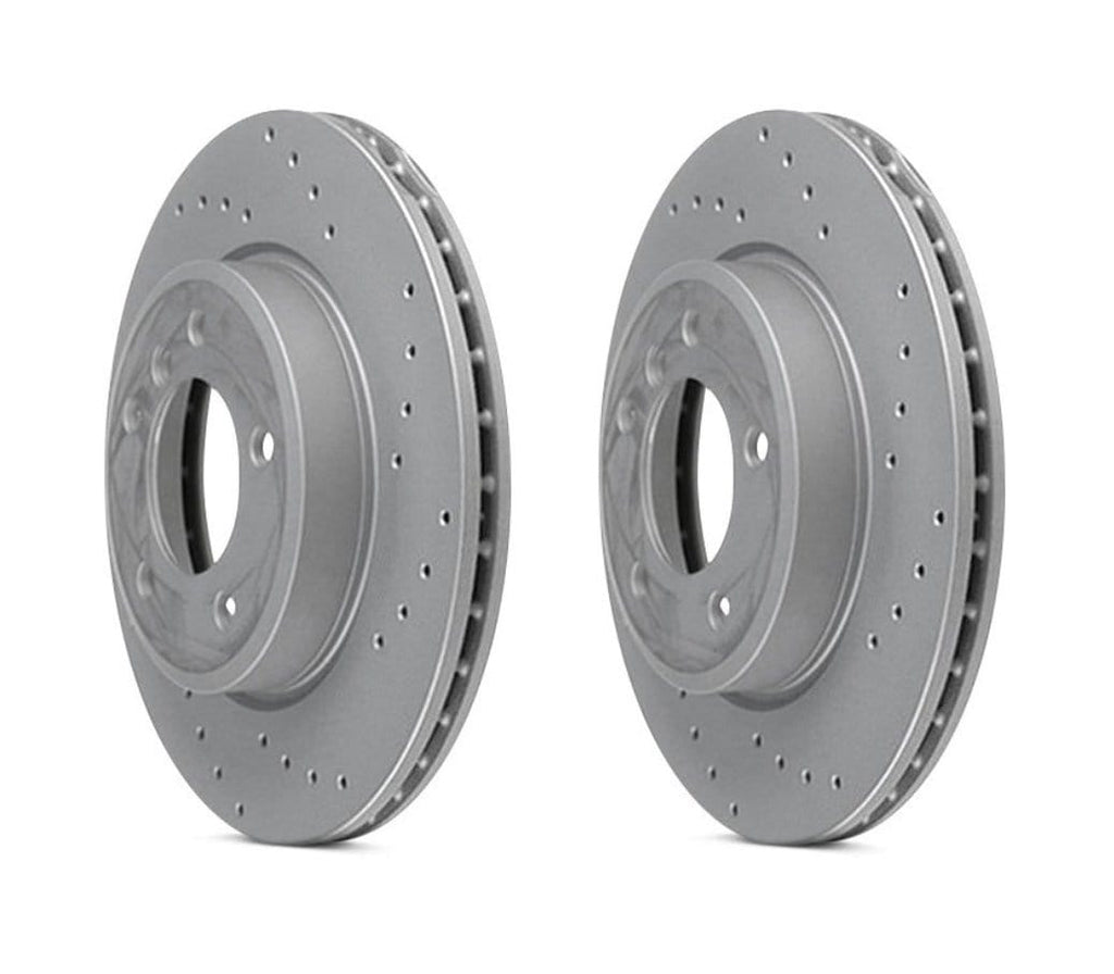 Zimmerman Cross Drilled Front Rotor Kit (320x30) - Audi / A4 / A5 / A6 ...