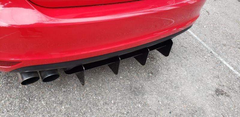 Ventus Autoworks Rear Diffuser w/ Rear Spats | Volkswagen GLI 11-14 ...