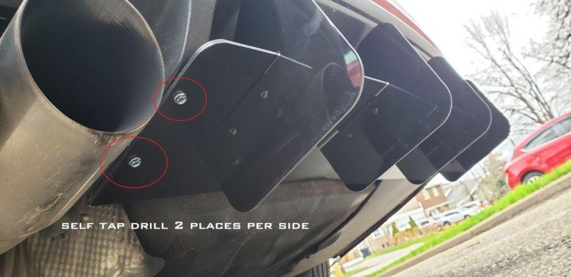 Ventus Autoworks Rear Diffuser w/ Rear Spats | Volkswagen GLI 11-14 ...