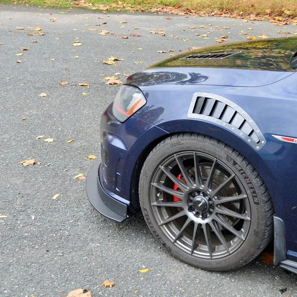 CJM Industries - MK7 Golf R Chassis mounted splitter w/ Air Dam V2 (2015-2017) | 2022124-7RCSAD ...