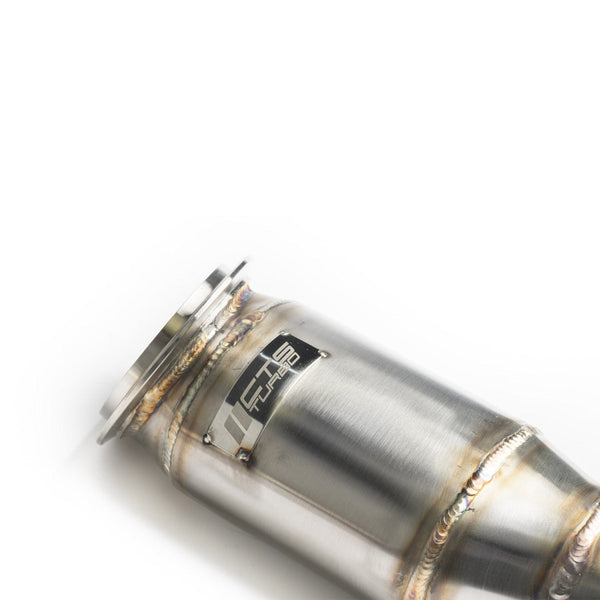 CTS Turbo 3" Stainless Steel High-Flow Catted Downpipe - BMW / S55 ...
