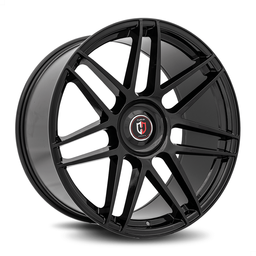 Curva C300 22" 5x112 Gloss Black – UroTuning