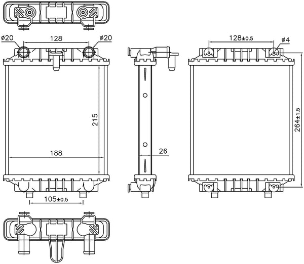 Radiator - VW/Audi | 5Q0121253H – UroTuning