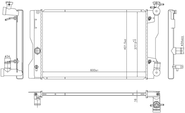Radiator - Toyota | 164100T030 – UroTuning