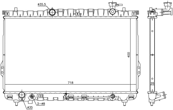 Radiator - Hyundai | 2531026300 – UroTuning