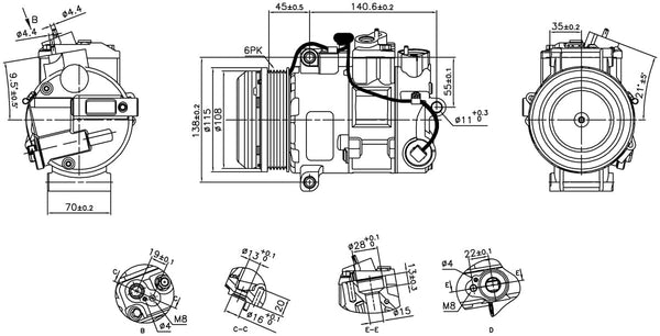 Air Conditioning Compressor - Mercedes | 0032309011 – UroTuning