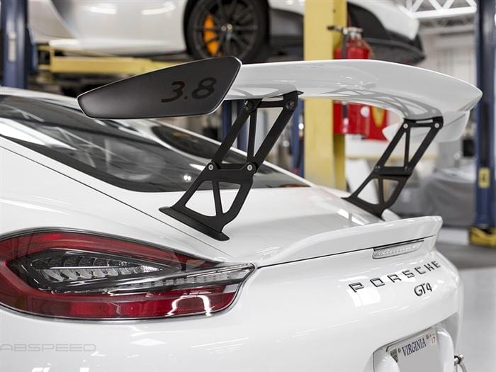Fabspeed Wing Risers - 981 Porsche Cayman GT4 | FS.POR.GT4.WR – UroTuning