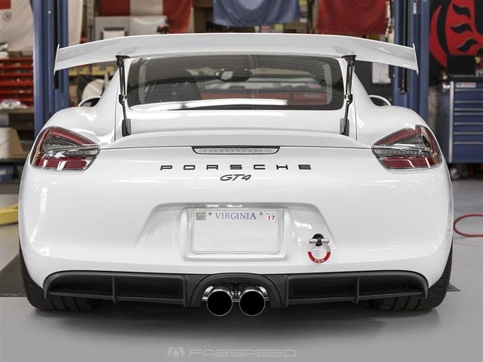 Fabspeed Wing Risers - 981 Porsche Cayman GT4 | FS.POR.GT4.WR – UroTuning