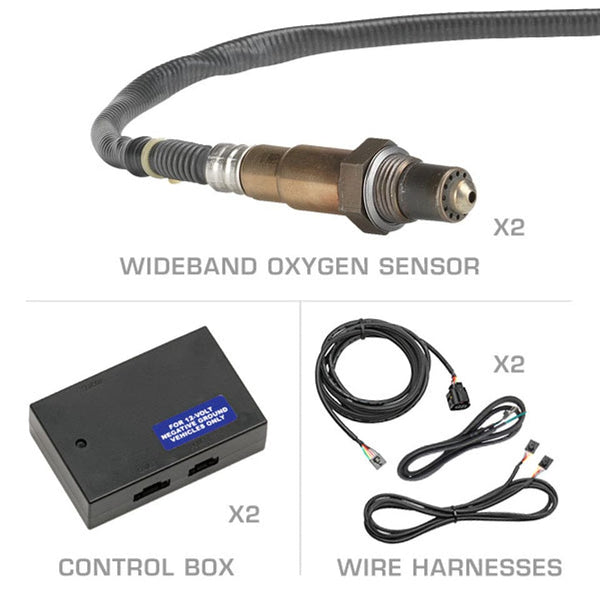 GlowShift Gauges 10 Color Dual Digital Wideband Air/Fuel Ratio Gauge ...