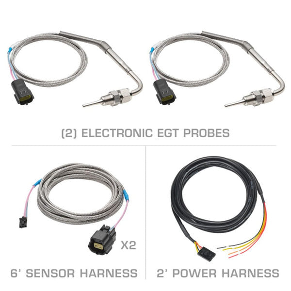 GlowShift Gauges 10 Color Digital Dual 2200° F Exhaust Gas Temperature ...