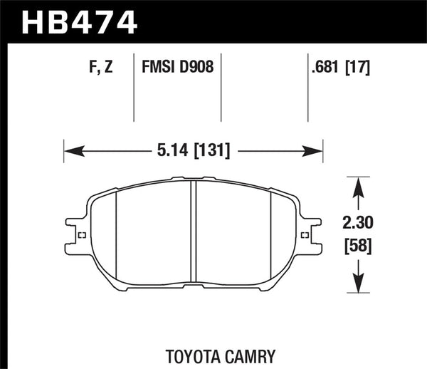 Hawk HPS Street Brake Pads | HB474F.681 – UroTuning