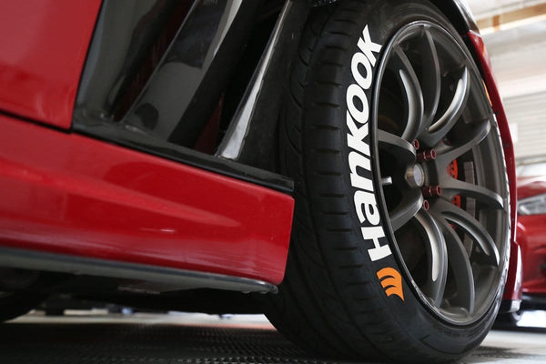 HNKOOKO-1416-125-4-W | Tire Stickers - HANKOOK WITH ORANGE LOGO ...