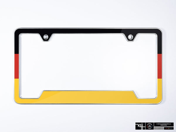 K1-0GPF-2BLK | Premium License Plate Frame - German Flag – UroTuning