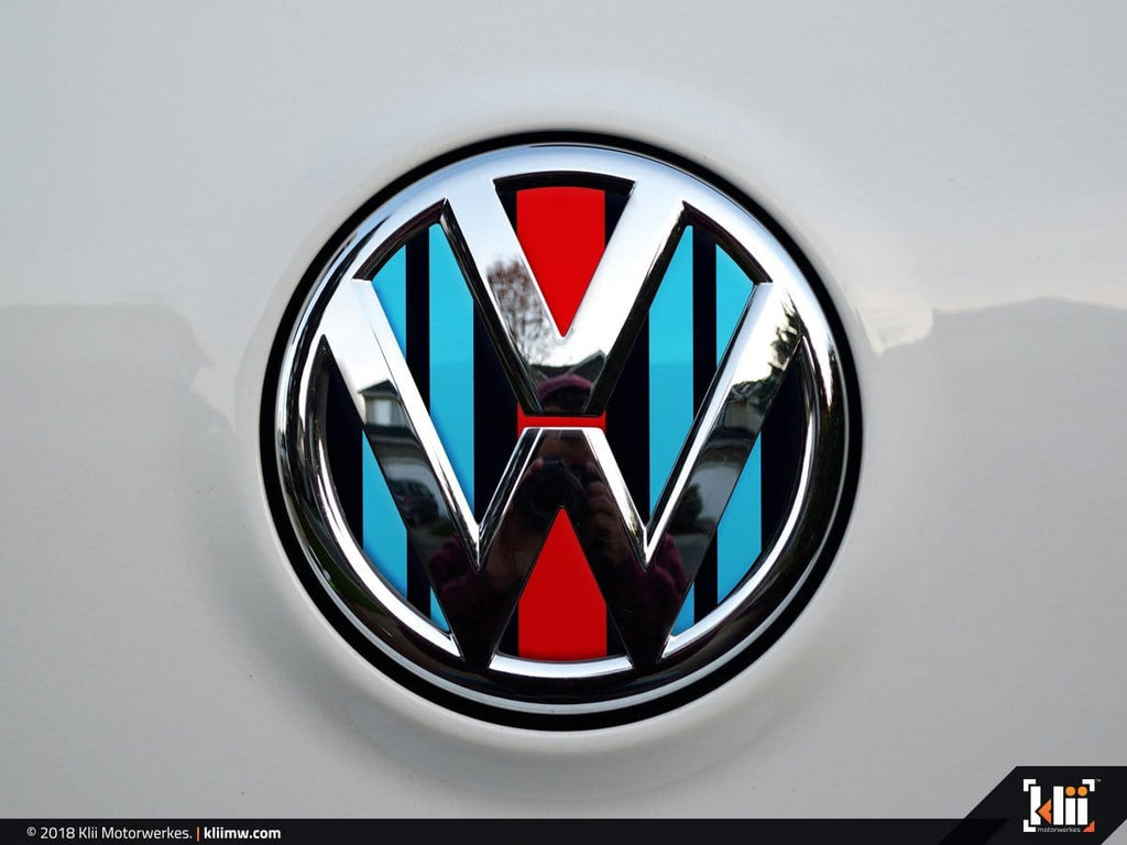 K18-10VRE | VW Rear Badge Insert - Racing Livery No.2 – UroTuning