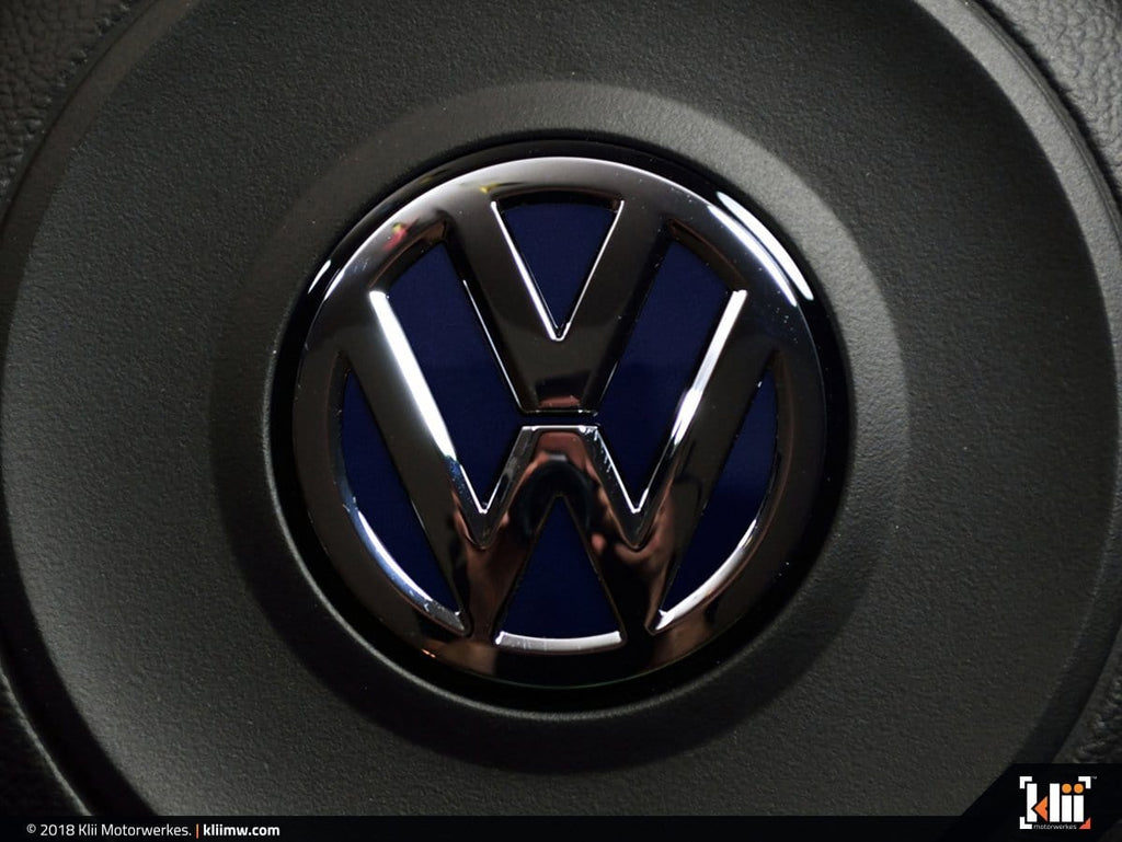 K40-15VSW | VW Steering Wheel Badge Insert - Night Blue Metallic ...