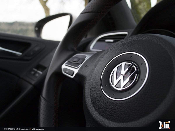 K9-16VSW | VW Steering Wheel Badge Insert - Mk6 GTI Plaid – UroTuning