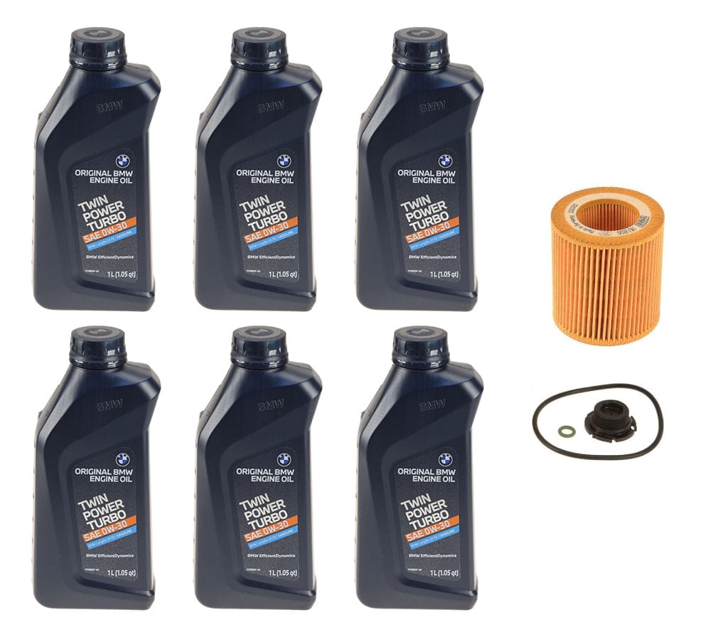 Oil Service Kit Genuine BMW Oil 0w-30 - N20 RWD with Plastic Oil Pan ...