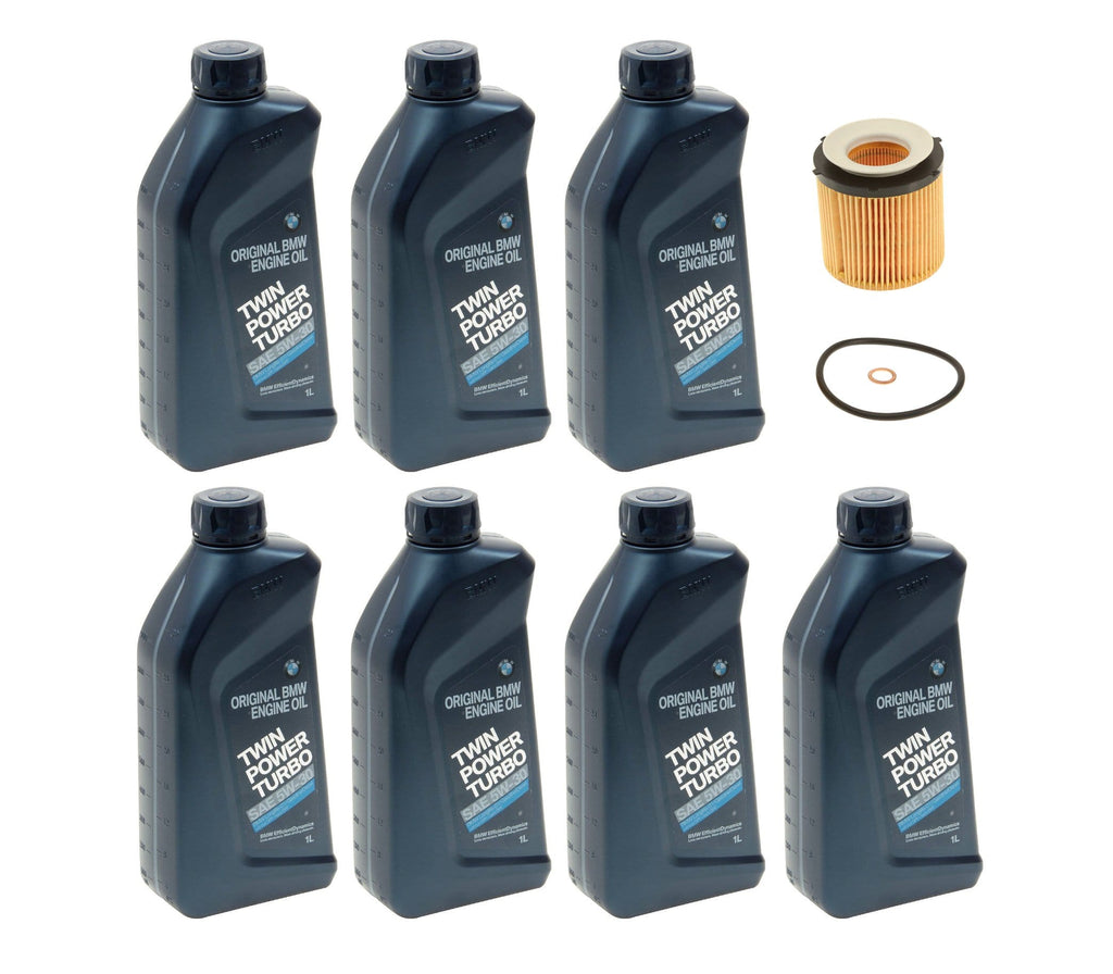 Oil Service Kit - Genuine BMW Oil 5w-30 - For Models with Plastic Oil ...