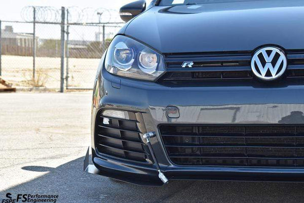 FSPEVW018R-Black | Volkswagen Mk6 Golf R Front Splitter | 2012-2013 ...