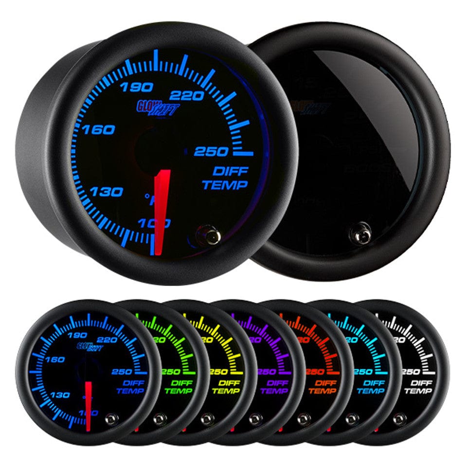GlowShift Gauges Tinted 7 Color Differential Temperature Gauge | GS ...