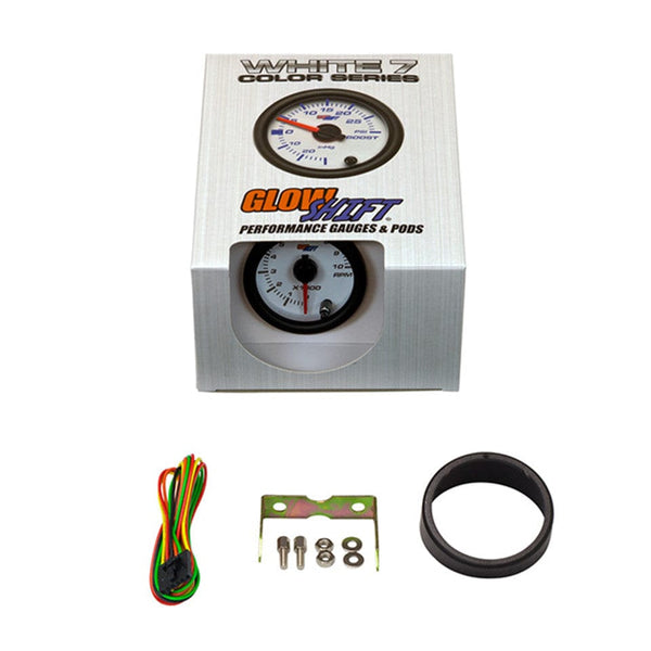GlowShift Gauges White 7 Color 2" Diesel Tachometer Gauge | GS-W710 ...