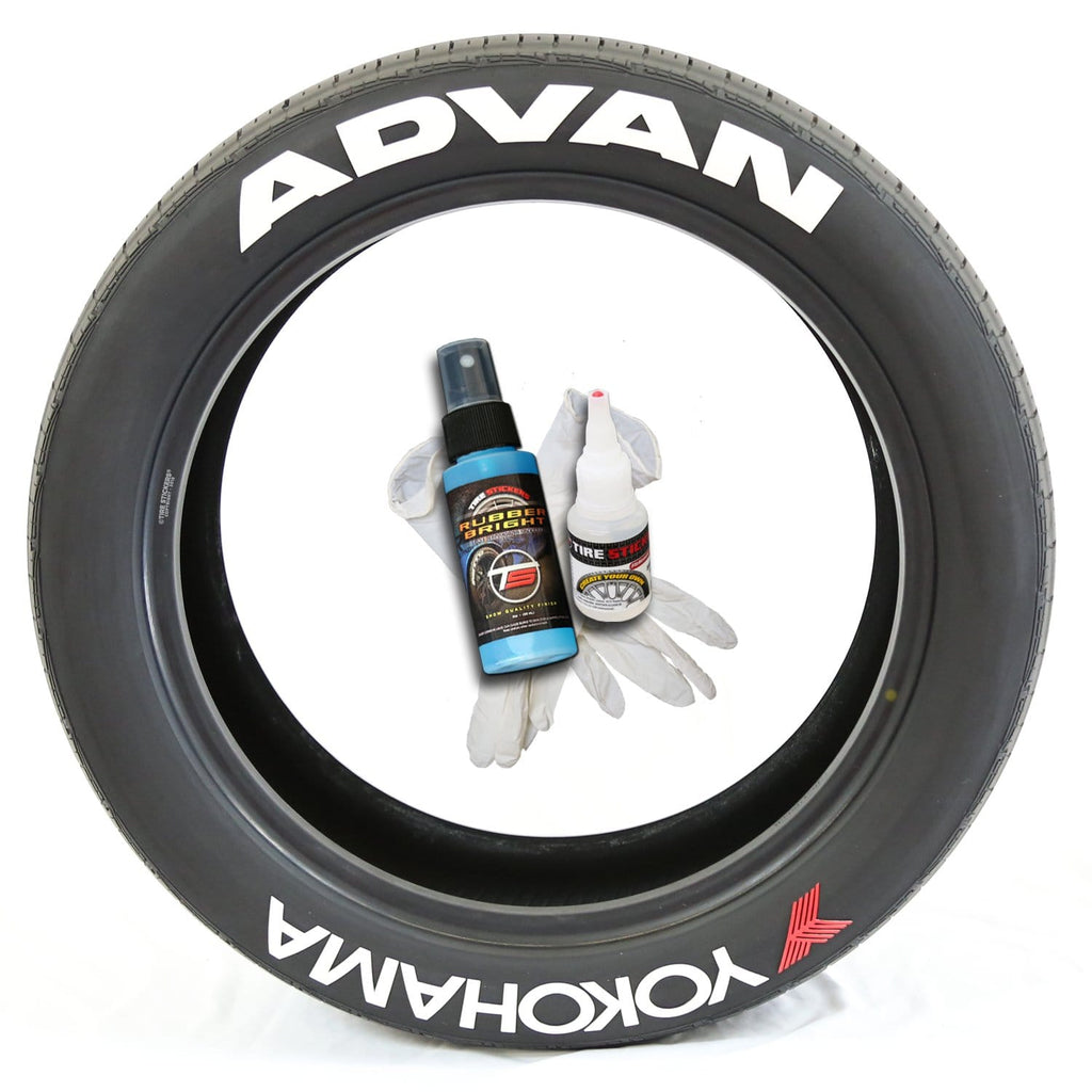 YOKOADVN-1416-125-4-W-T | Tire Stickers - YOKOHAMA ADVAN WITH RED LOGO ...