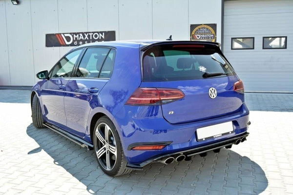 VW-GO-7F-R-RS2C | Maxton Design Central Rear Splitter VW Golf R Mk7 ...