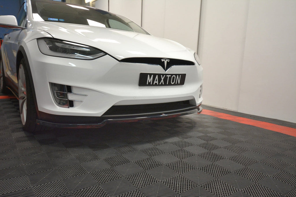 TE-MODELX-FD1C | Maxton Design Front Splitter V.1 Tesla Model X – UroTuning