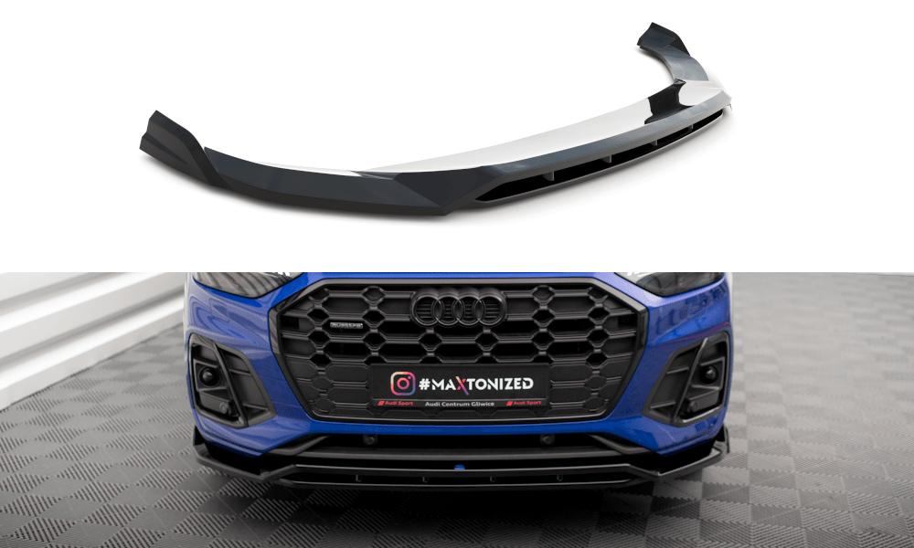 Maxton Design Front Splitter V.1 Audi SQ5 / Q5 S-Line SUV / Sportback ...