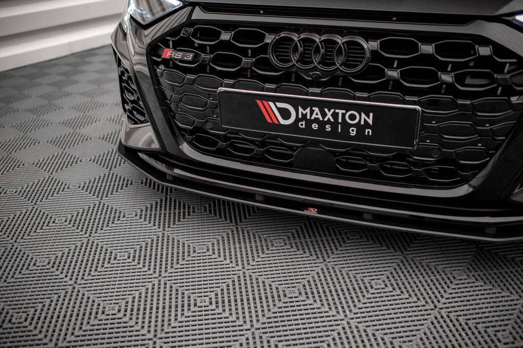 AURS38YCNC-FD1B | Maxton Design Street Pro Front Splitter Audi RS3 ...