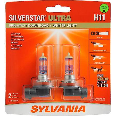 Sylvania Sylvania SilverStar H11 Ultra Halogen Bulb | Pack of 2 ...
