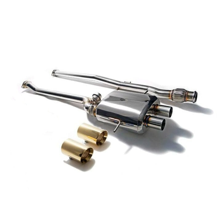 Armytrix Stainless Steel Valvetronic Catback Exhaust System Dual Gold ...