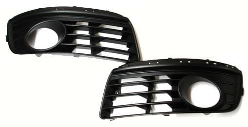 VW/Audi Jetta OE Bumper Grills Set with Fog Holes, Mk5 | 1K0853665 ...