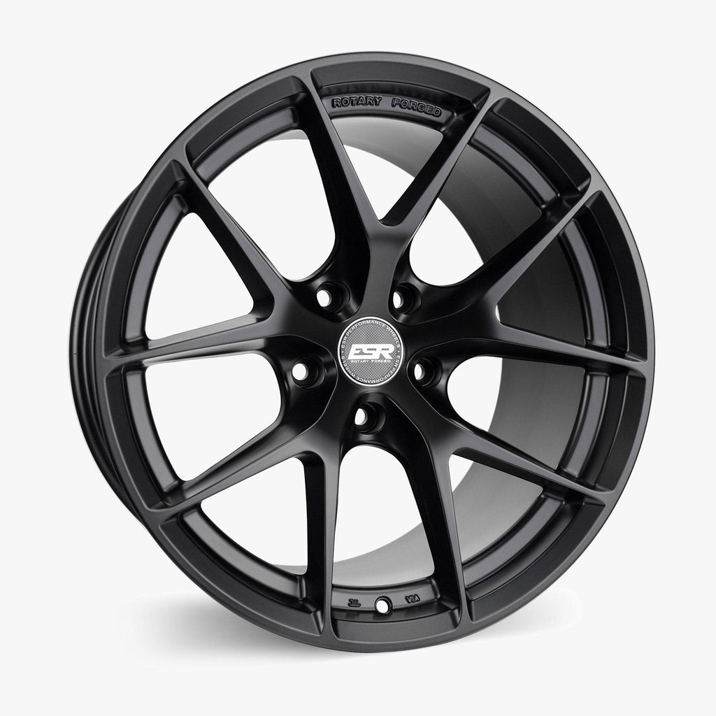ESR Wheels RF2 18" 5x114.3 (Custom Drill) Matte Black w/ Matte Black ...