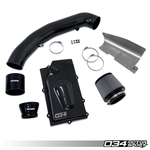 034 Motorsport 4" Carbon Fiber Closed-Top Cold Air Intake System | Audi ...